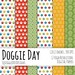 Dog Themed Digital Printable Paper for Cards, Crafts, Art and ...
