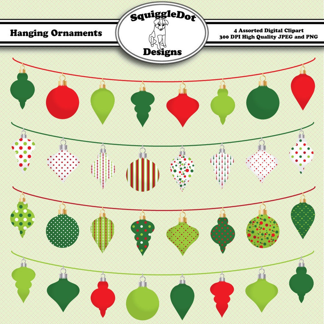 Printable Christmas Clip Art Digital Embellishment for Cards, Crafts ...