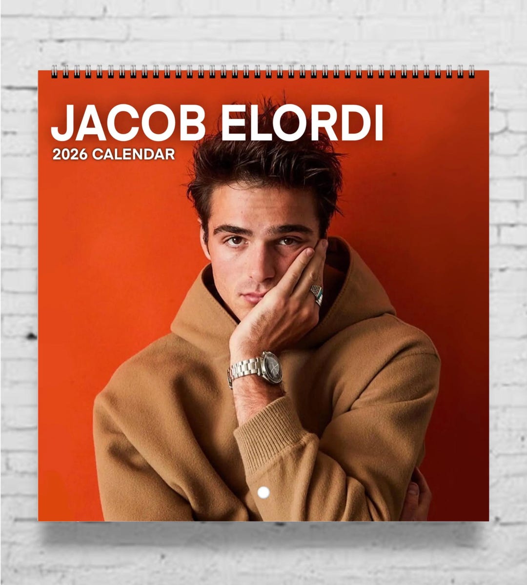 Jacob Elordi 2026 Calendar | Celebrity Calendar | 2026 Calendar ...