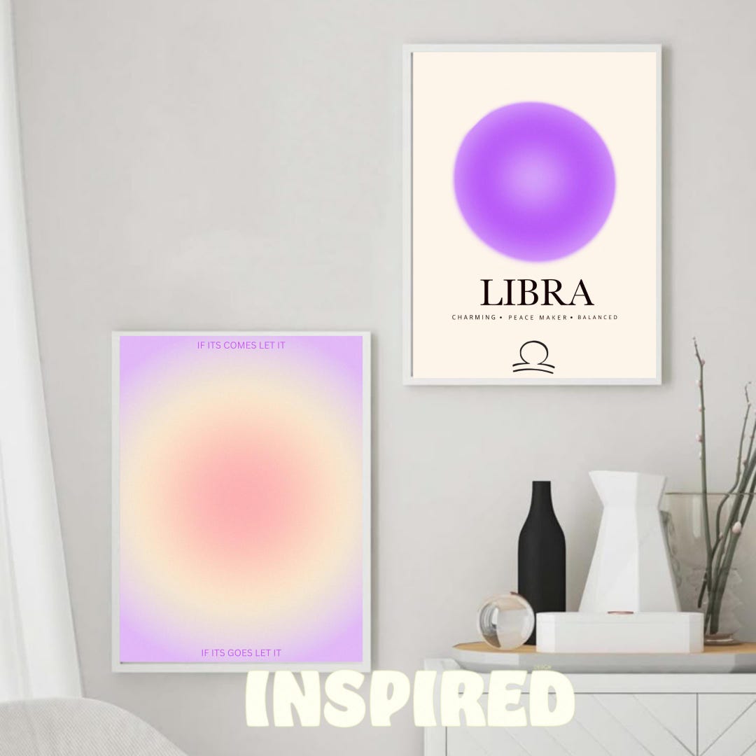 Libra Zodiac Art Print,inspirational Poster,minimalist Libra Decor ...