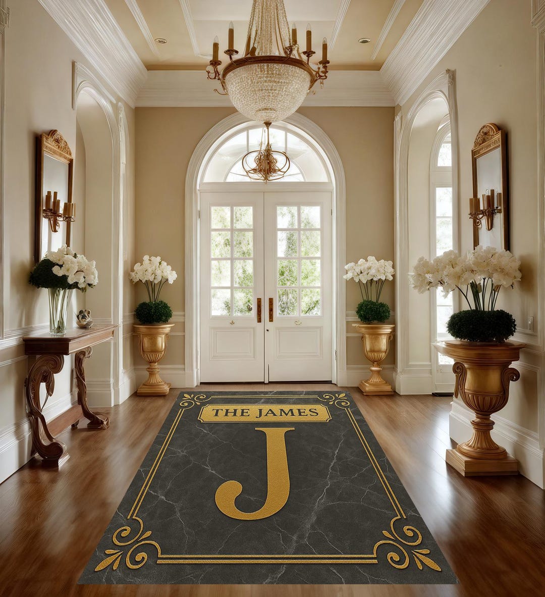 Entry Rug, Personalized Rug, Customizable Rug, Personalized Gift, Non ...