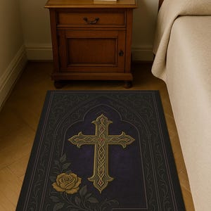 Prayer Rug, Catholic Rug, Christian Rug, Non-slip Rug, Christian Prayer ...