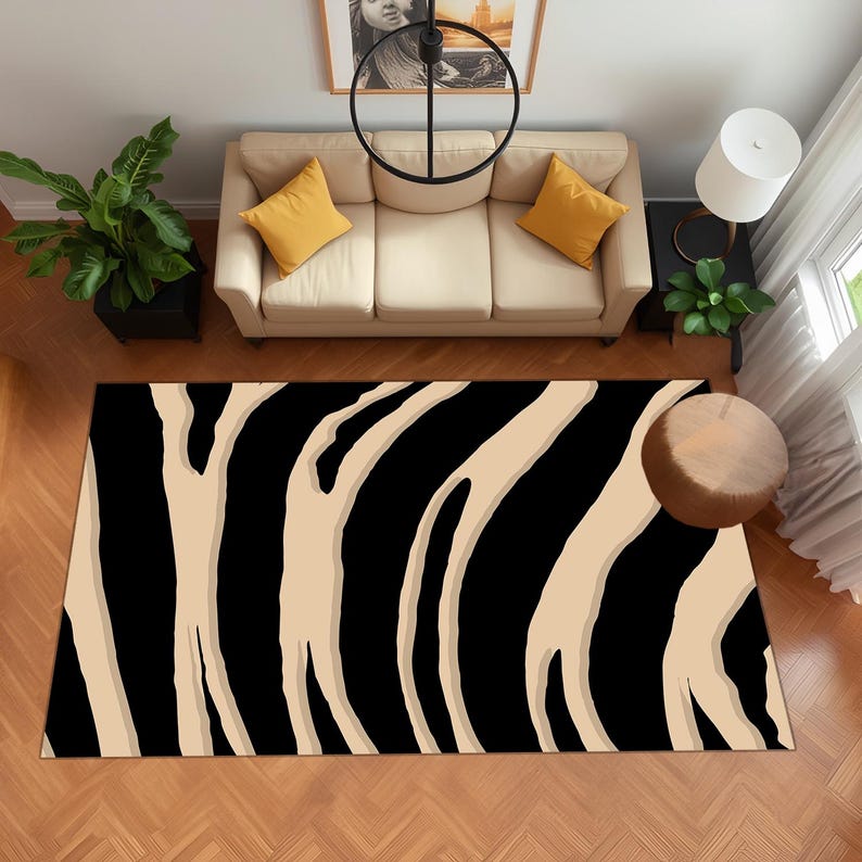 Zebra Rug, Zebra Patterned Rug, Animals Rug, Animal Design Rug, Zebra ...