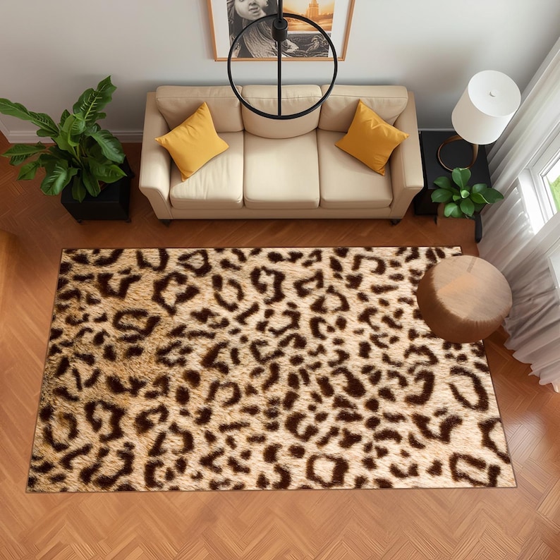 Leopard Patterned, Leopard Rug, Animals Rug, Brown Rug, Mottled Rug ...