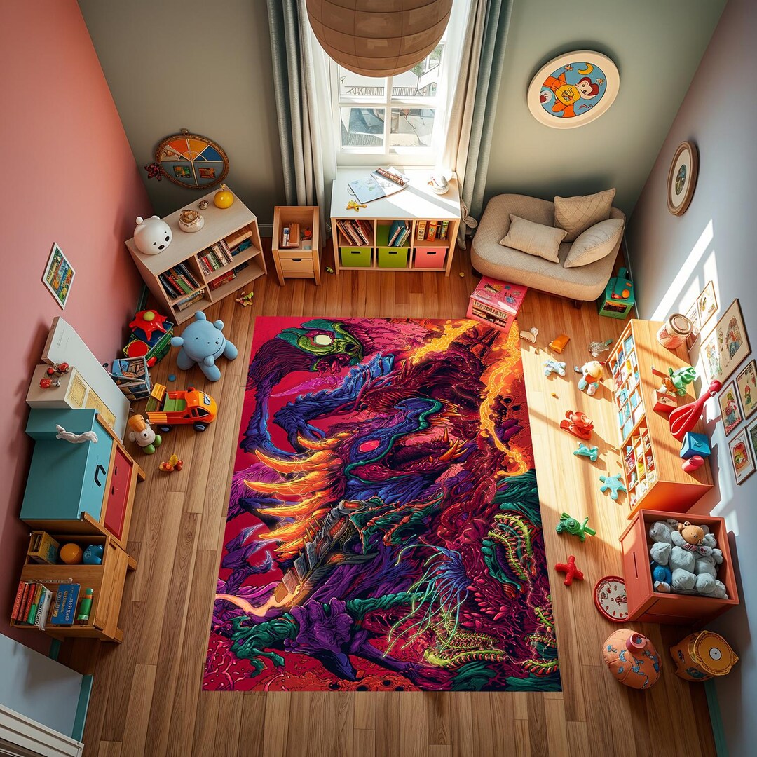 Monster Rug, Horror Rug, Cartoon Rug, Comic Rug, Legend Rug, Non-slip ...