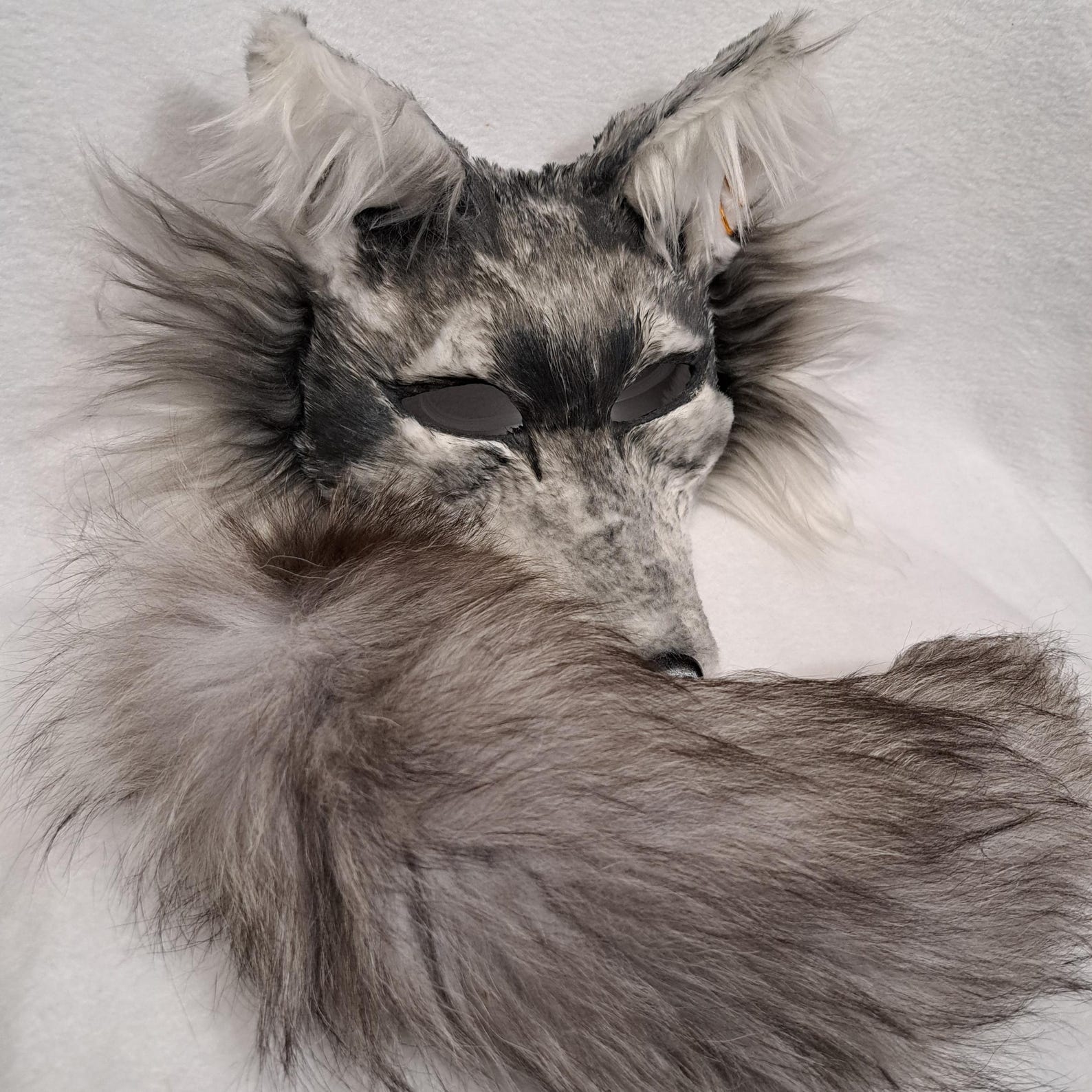 Handmade Therian Wolf Mask – Realistic Furry Costume for Cosplay ...