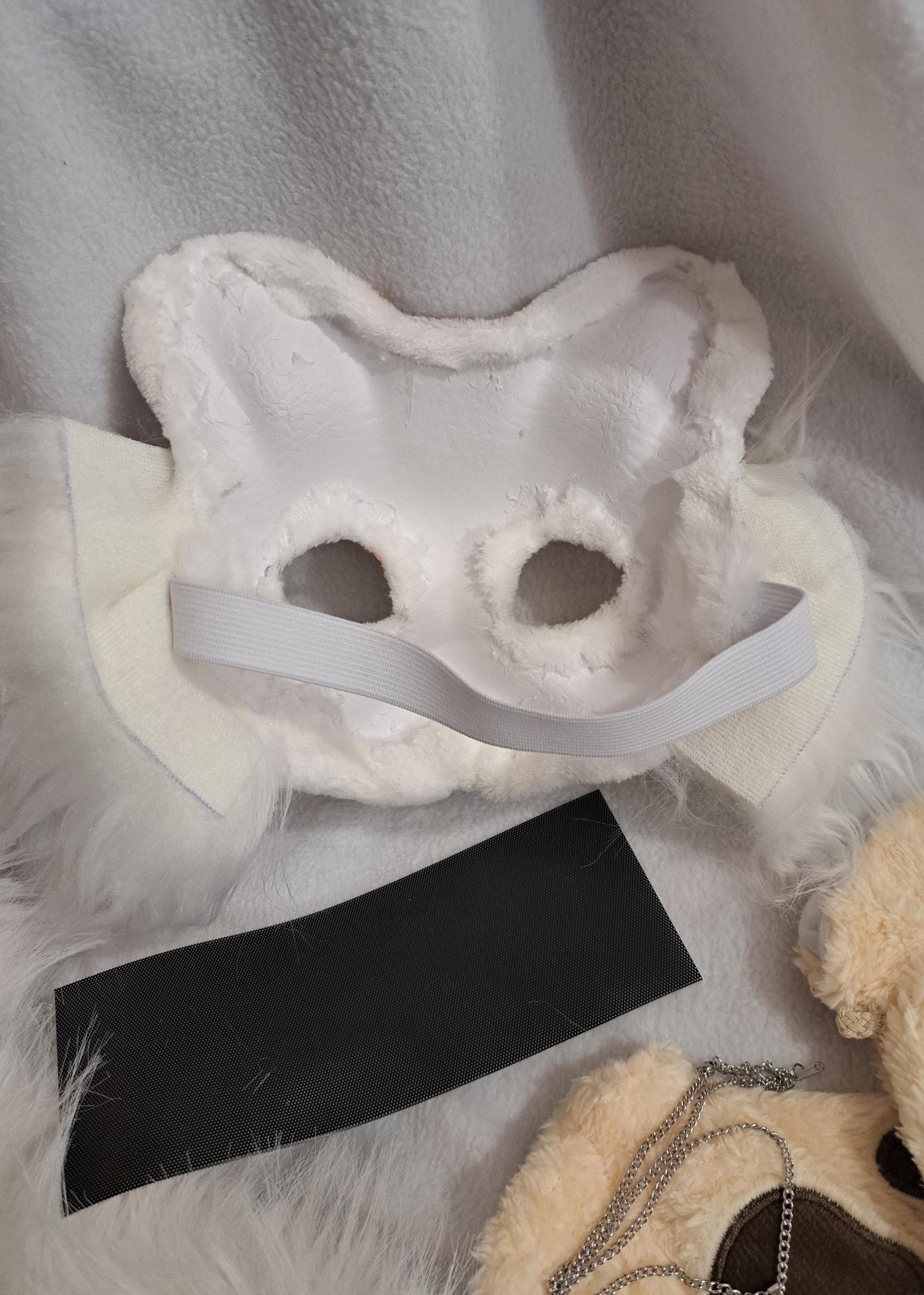 Therian Ferret Mask Set - Handmade Furry Costume With Tail, Paws, and ...