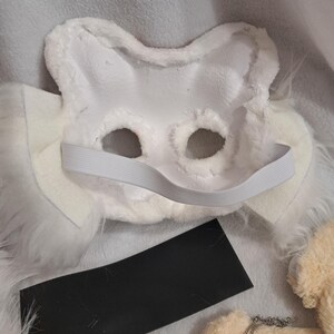 Therian Ferret Mask Set - Handmade Furry Costume With Tail, Paws, and ...