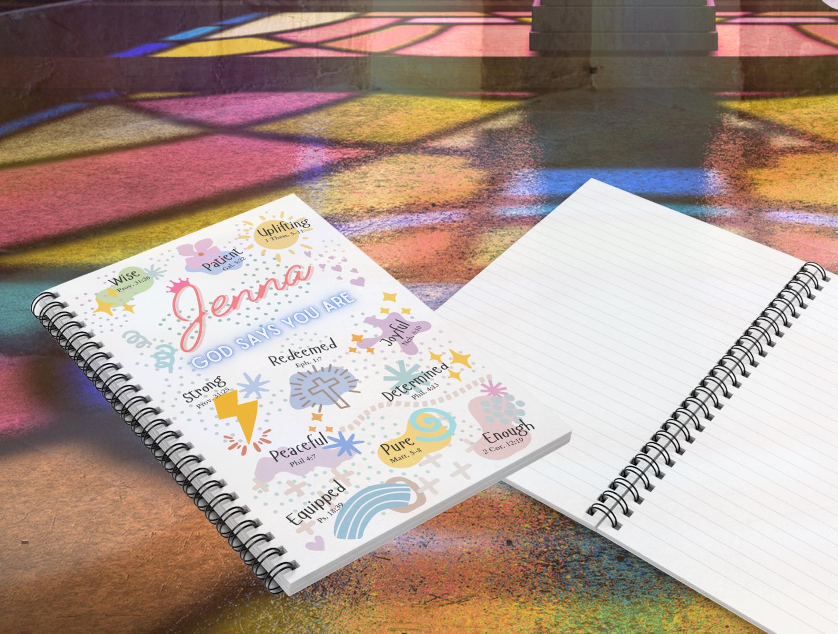 PERSONALIZED Religious Gift Prayer Journal for Teenage Girl God Says ...