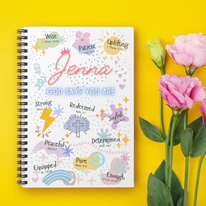 PERSONALIZED Religious Gift Prayer Journal for Teenage Girl God Says ...