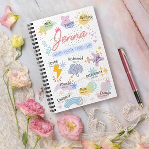 PERSONALIZED Religious Gift Prayer Journal for Teenage Girl God Says ...