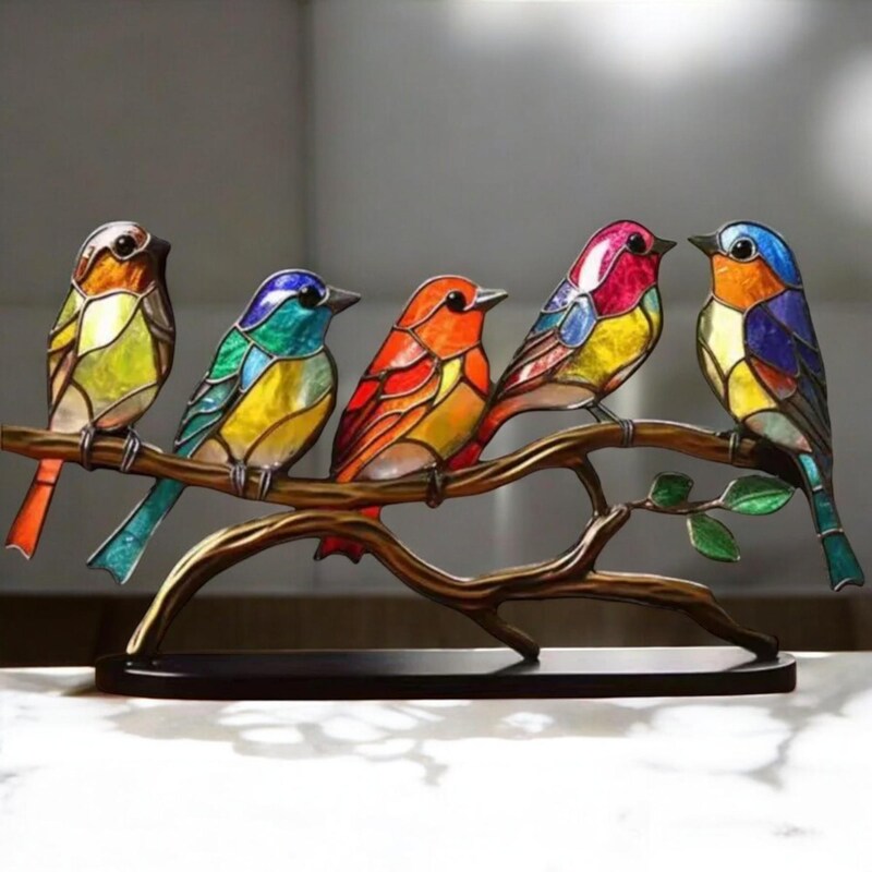 Stained Glass Birds - Etsy