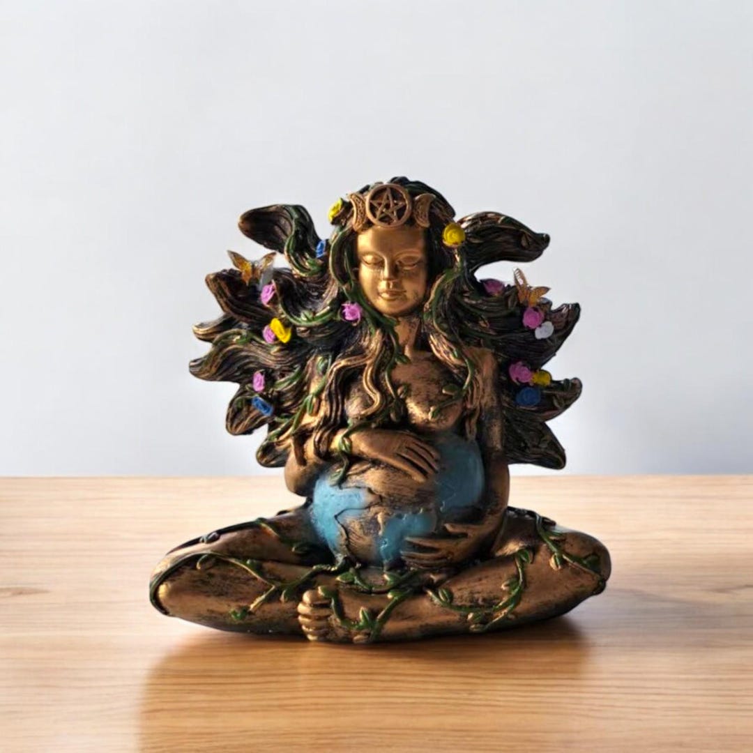 Mythic Mother Earth Gaia Fairy Statue Spiritual Goddess Art Chakra ...