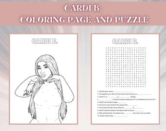 Muni Long Coloring Page & Double Puzzle | Digital Printable Download ...