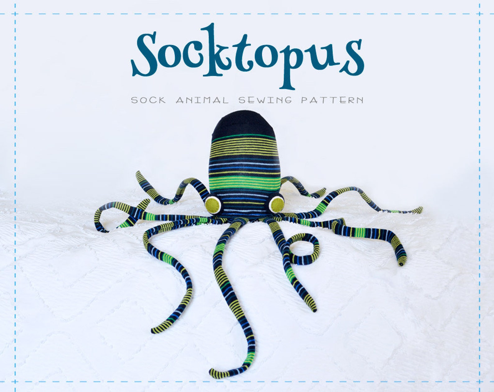 Socktopus Octopus Sock Animal Digital Sewing Pattern Squid | Etsy
