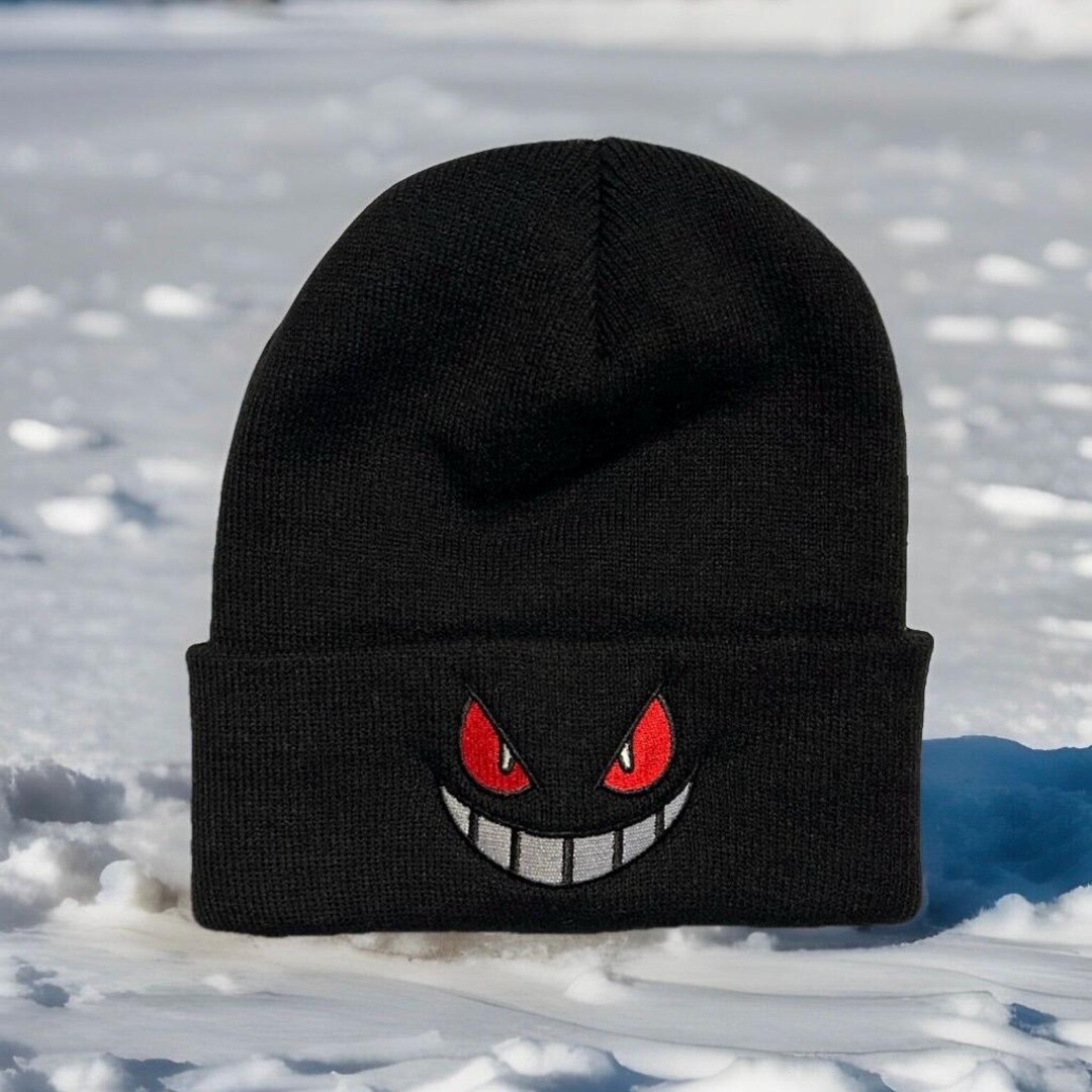Pokemon Gengar Beanie Embroidered Hat - Etsy