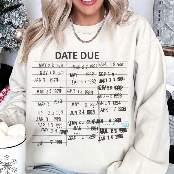 Library Due Date - Etsy