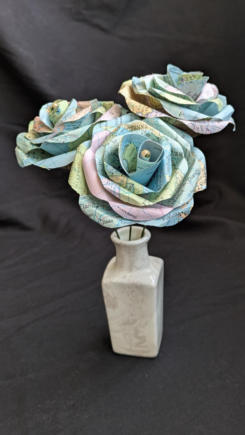 Mini Paper Rose Bouquet - Etsy