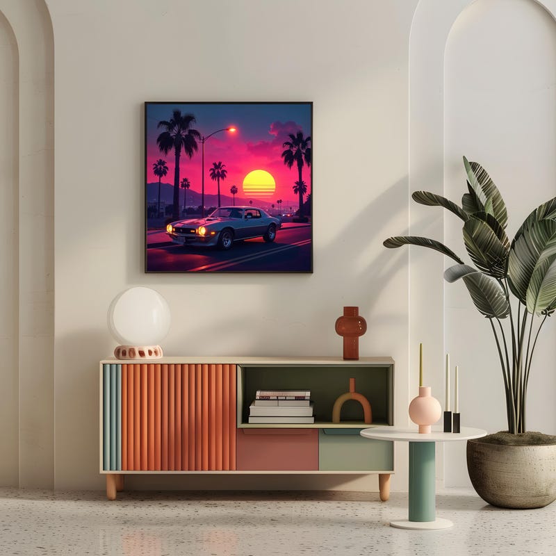 80s Style Car Posters - Etsy