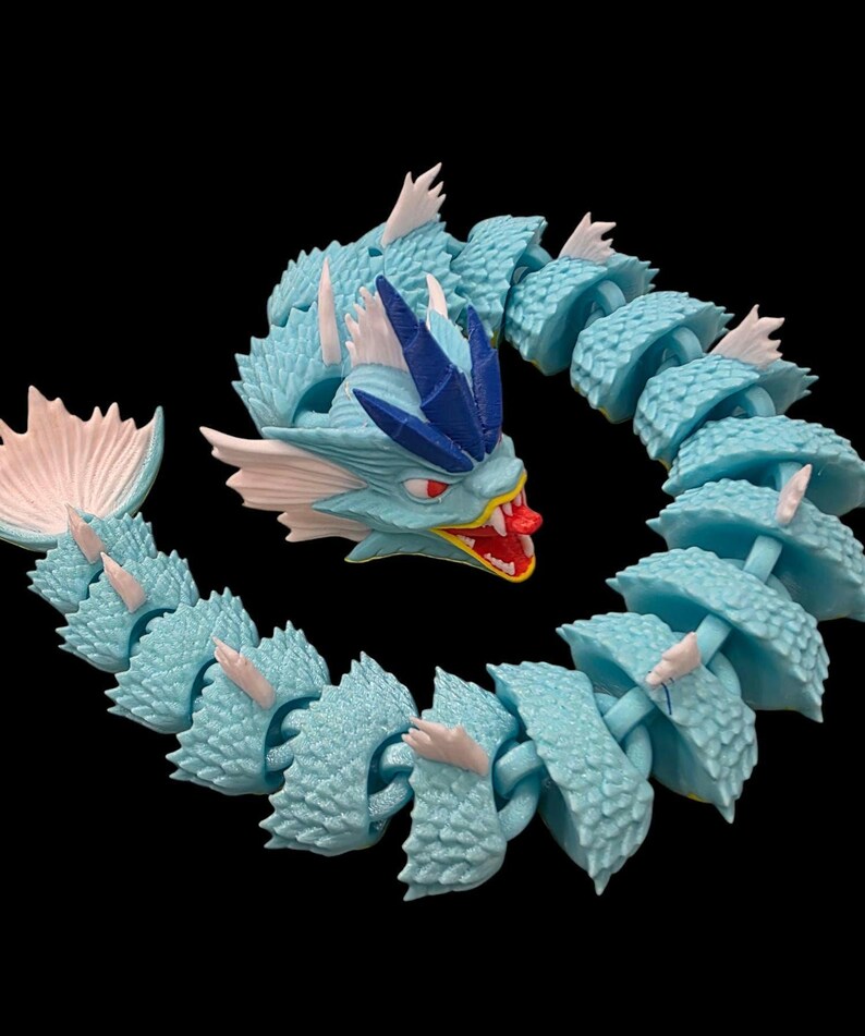 Realistic Gyarados Articulated - Etsy