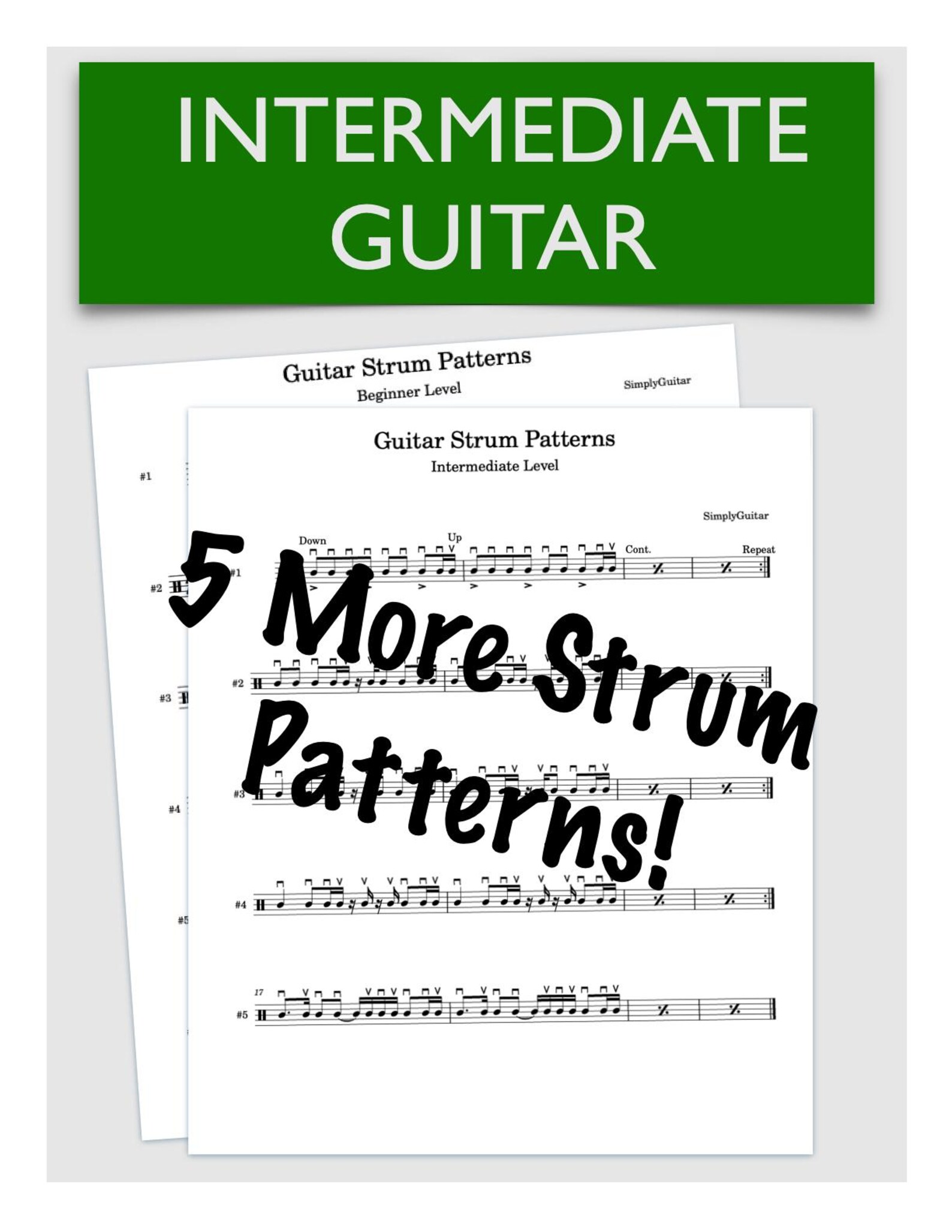 Guitar Strum Patterns for Intermediate Level - Etsy