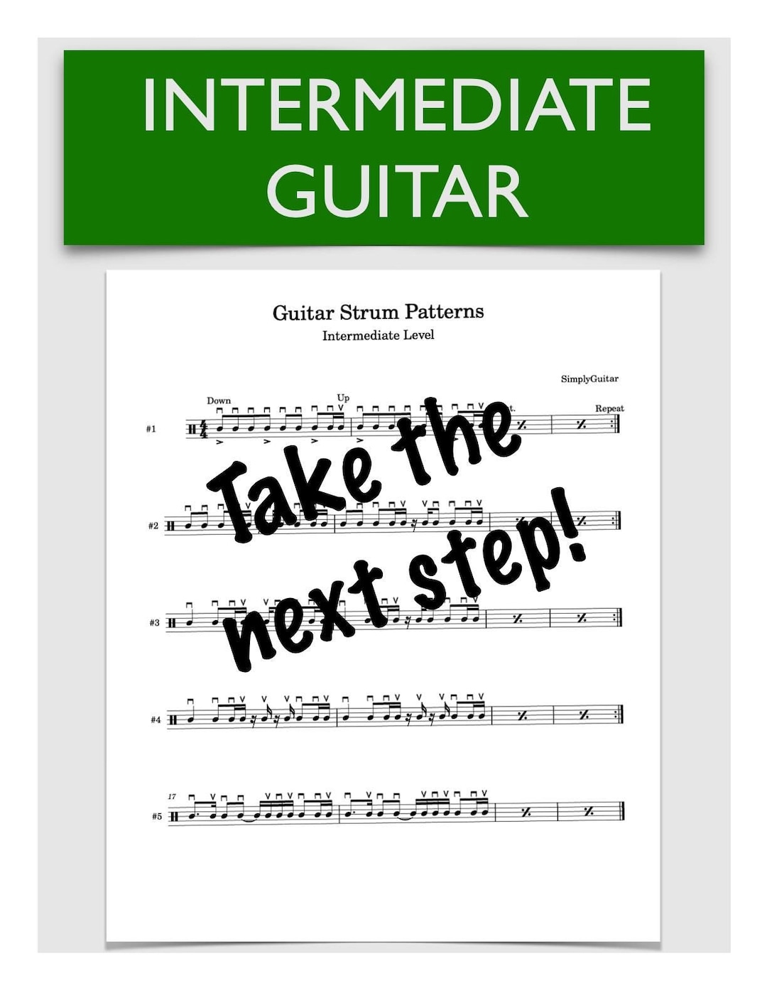 Guitar Strum Patterns for Intermediate Level - Etsy