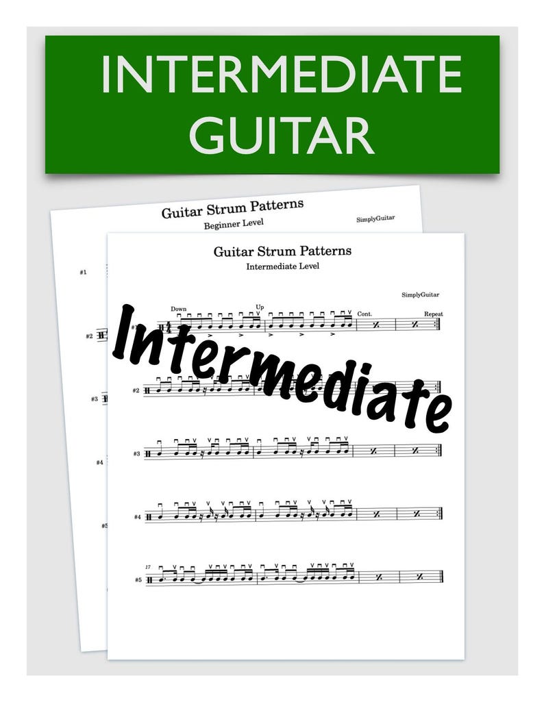Guitar Strum Patterns for Intermediate Level - Etsy