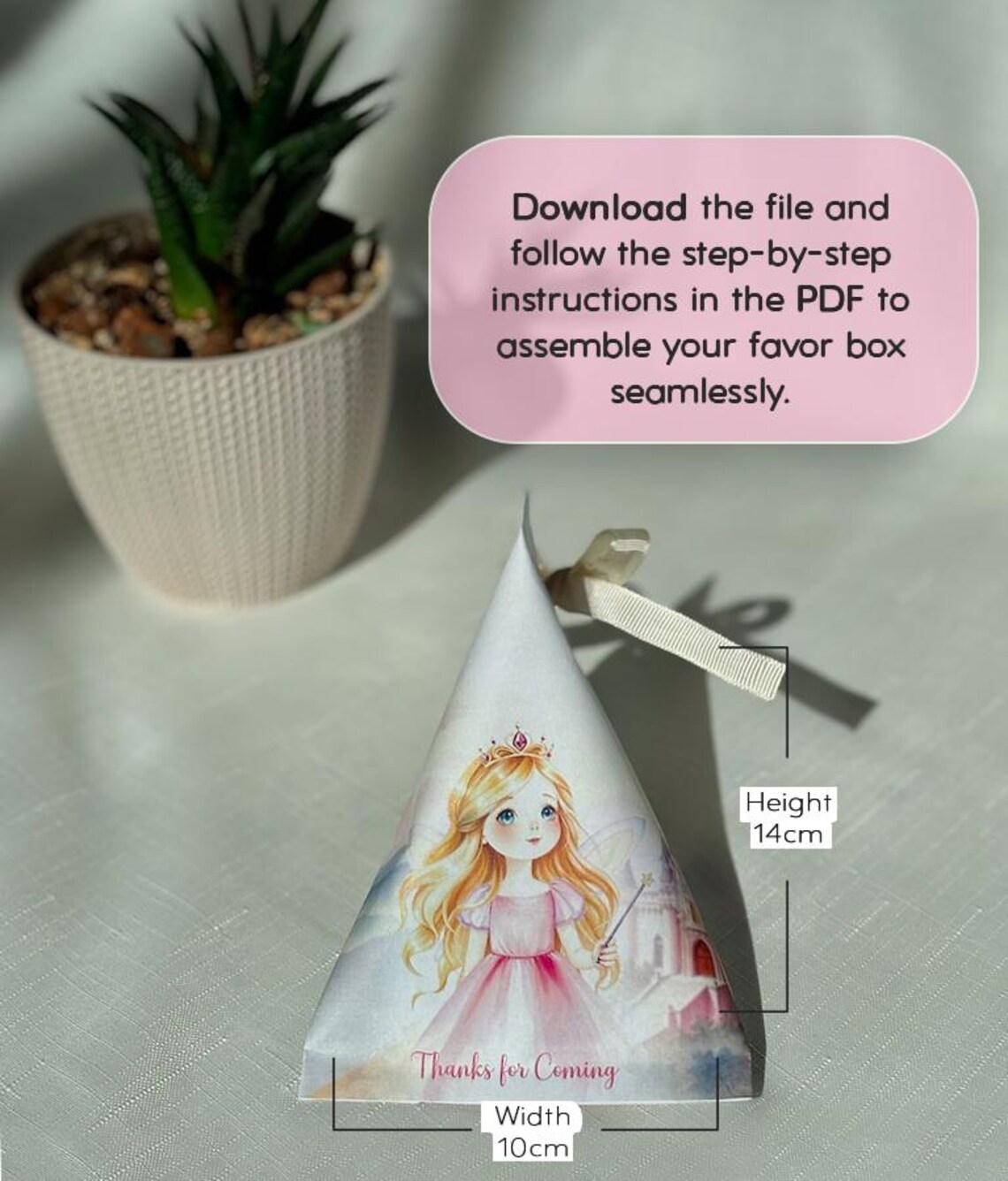 Printable Pyramid Favor Box | Kids Birthday Party Decoration (digital ...
