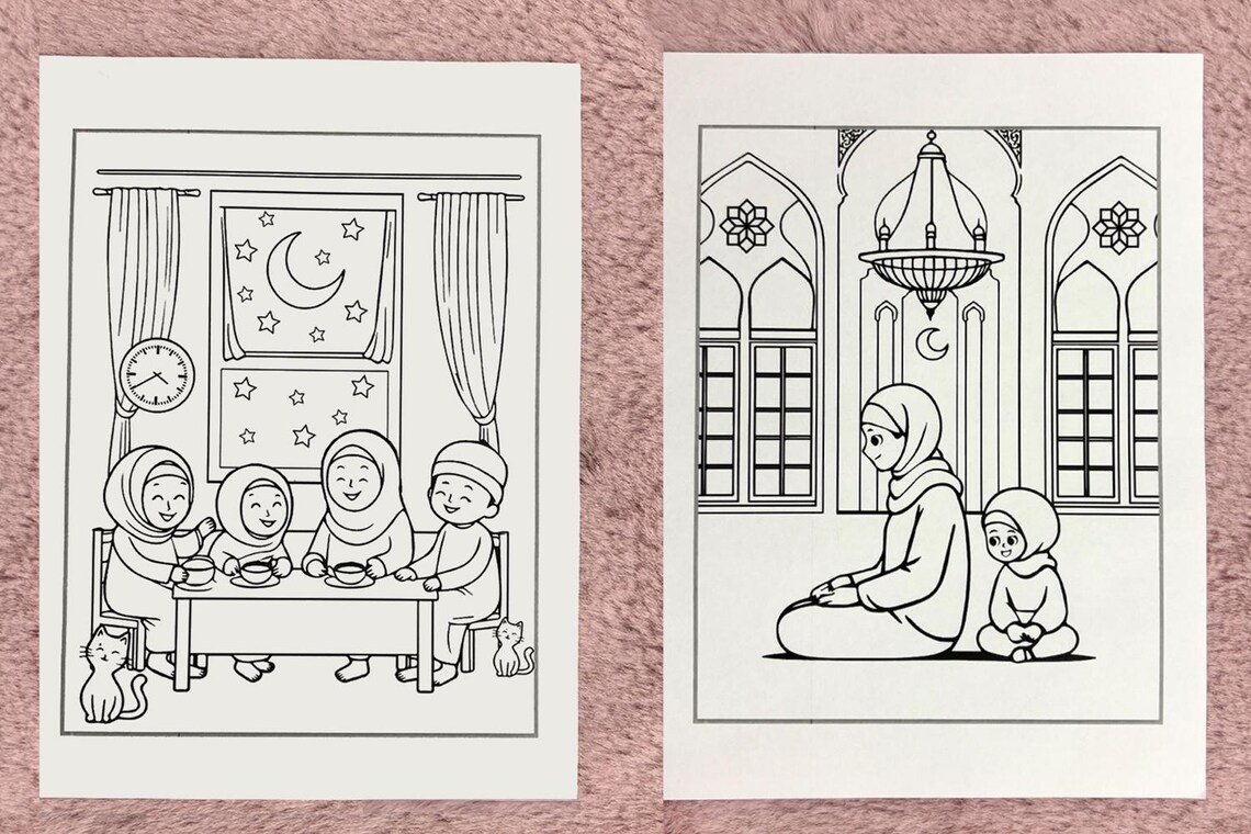 Printable Ramadan Coloring | Pages Fun and Educational PDF for Kids ...
