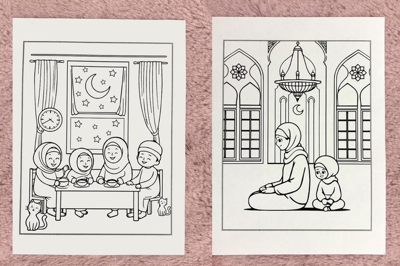 Ramadan Coloring Pages for Kids | Islamic Activity (PDF Pattern) - Etsy