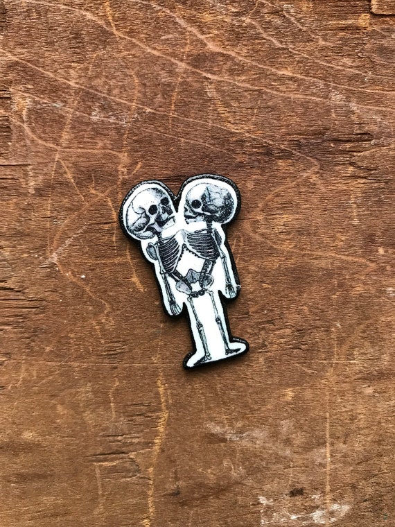 Conjoined Twins Skeleton Best Friends Forever BFF Pin Pinback | Etsy