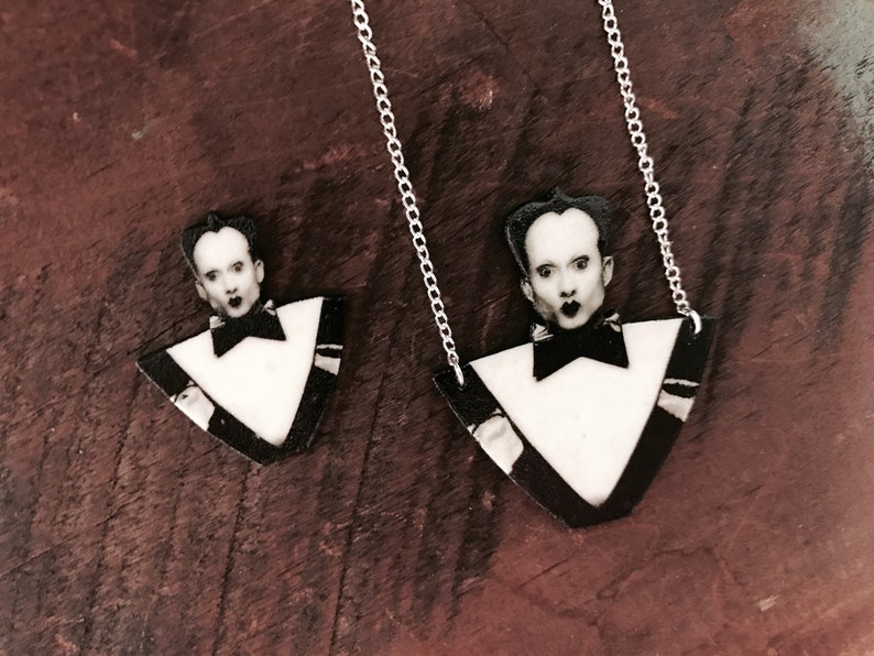 Klaus Nomi Necklace Goth New Nu Wave Music Jewelry Black and - Etsy