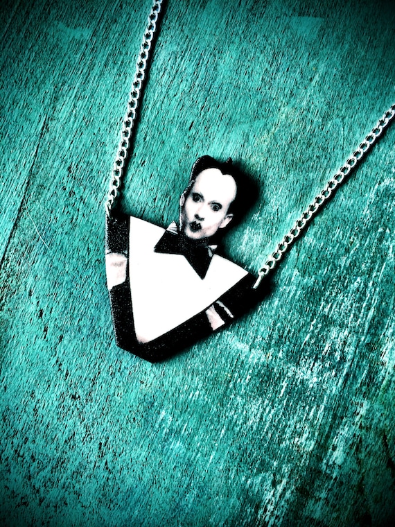 Klaus Nomi Necklace Goth New Nu Wave Music Jewelry Black and - Etsy