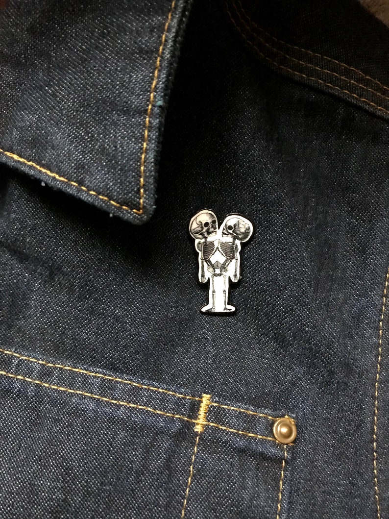 Conjoined Twins Skeleton Best Friends Forever BFF Pin Pinback | Etsy