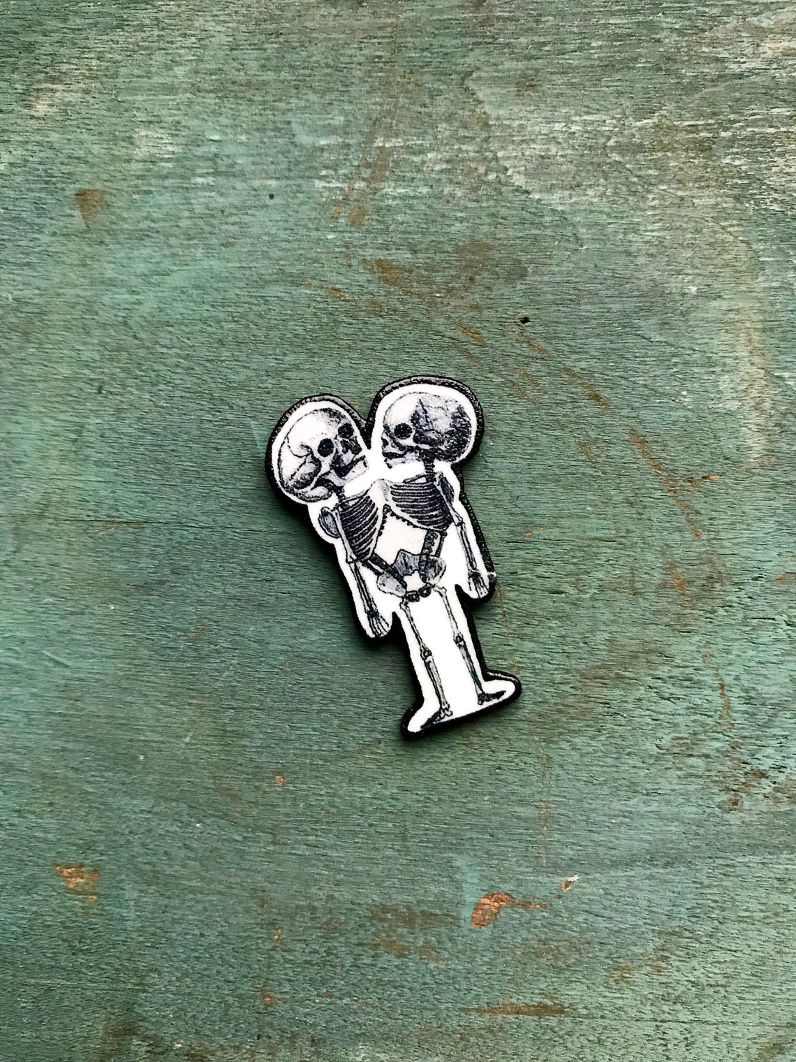 Conjoined Twins Skeleton Best Friends Forever BFF Pin Pinback | Etsy