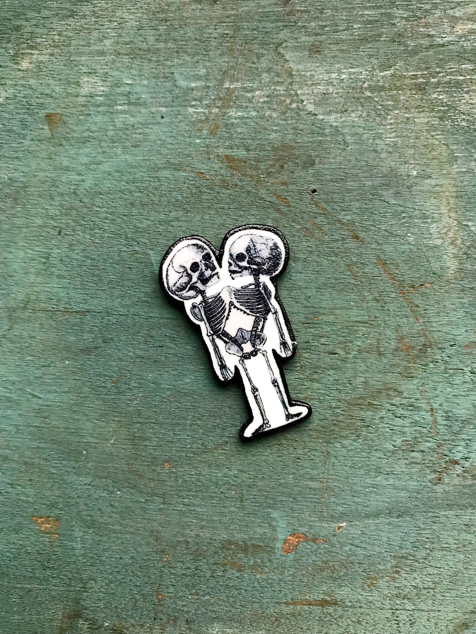 Conjoined Twins Skeleton Best Friends Forever BFF Pin Pinback | Etsy