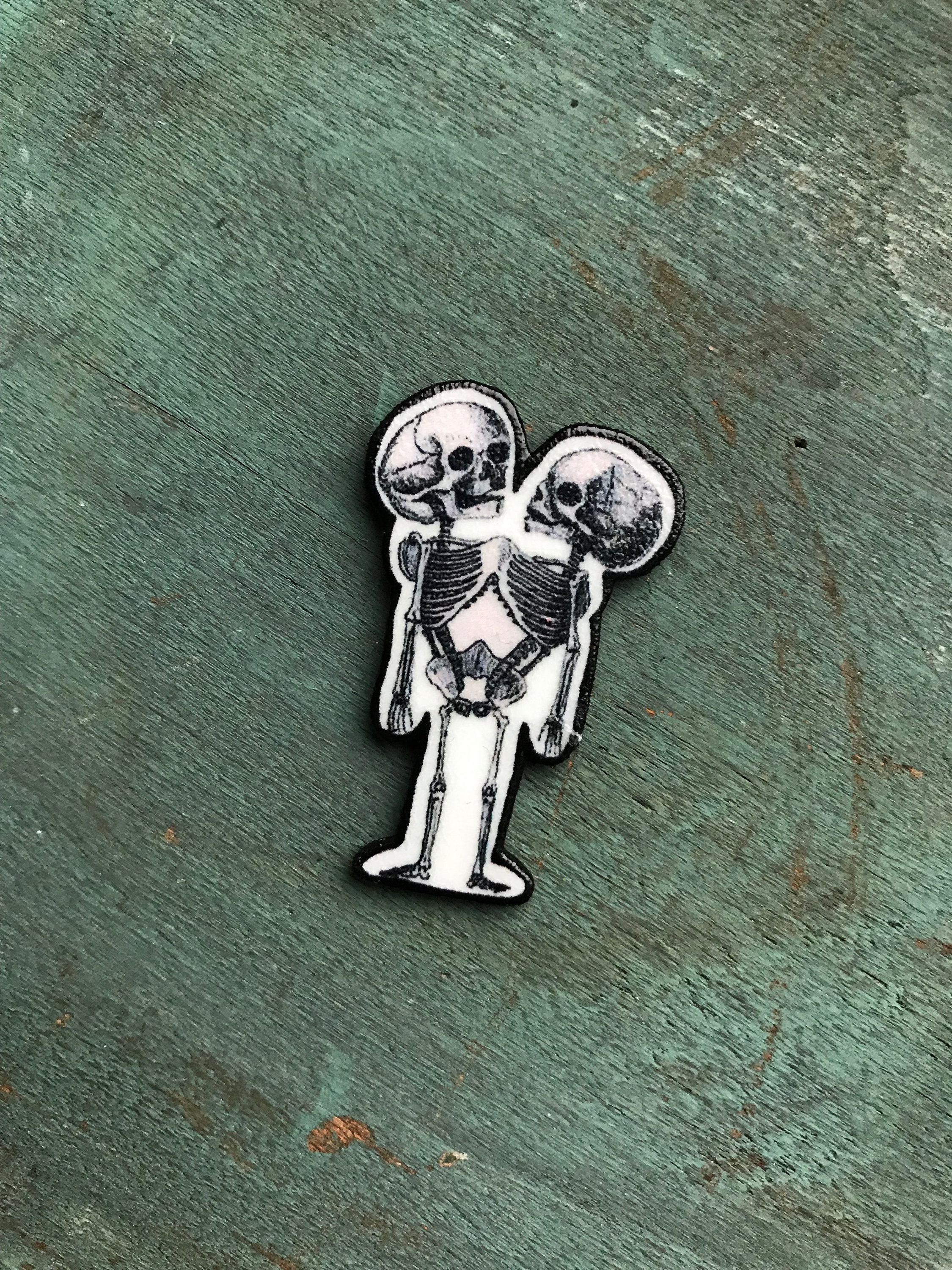 Conjoined Twins Skeleton Best Friends Forever BFF Pin Pinback | Etsy