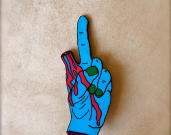 Satanic Peace Sign - Etsy