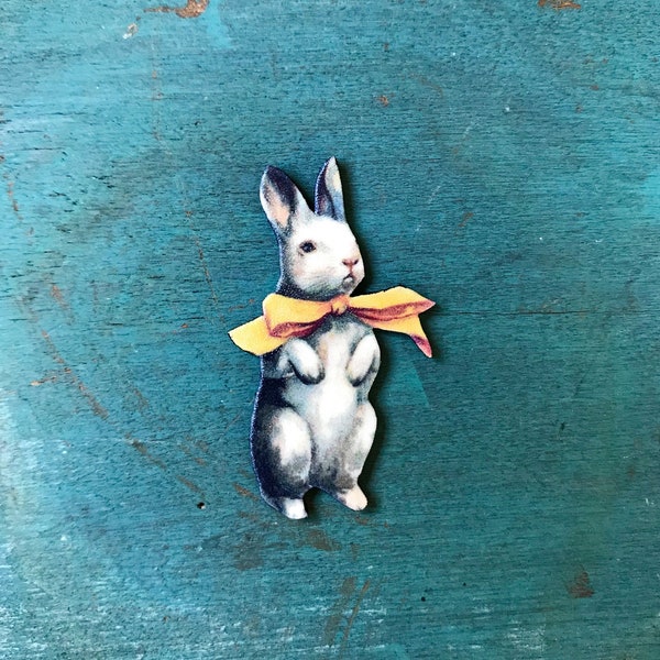 White Rabbit Button - Etsy