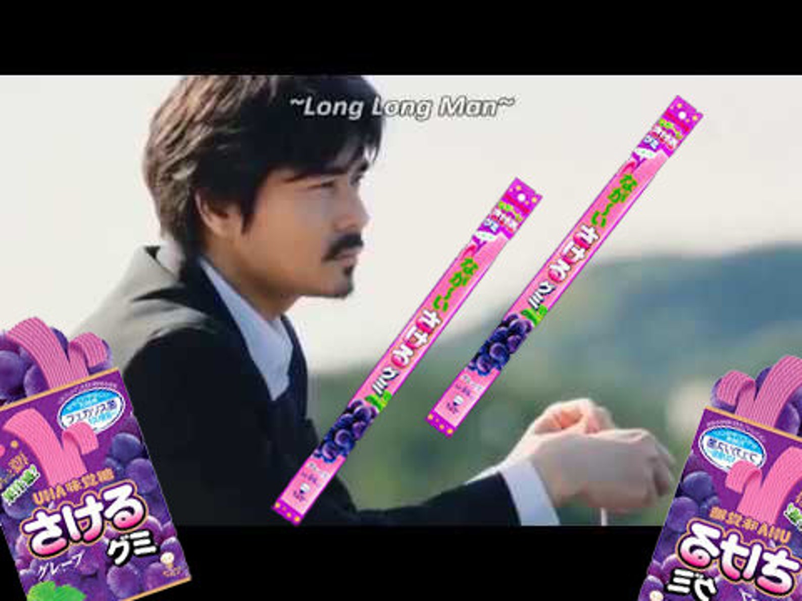 Long Long Man Sakeru Purple Grape Gummy Candy Meme Japan - Etsy