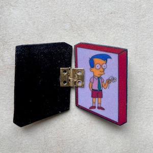 The Dud Mystery Date Game Poindexter Bootleg Bart Simpsons Lapel Pin ...