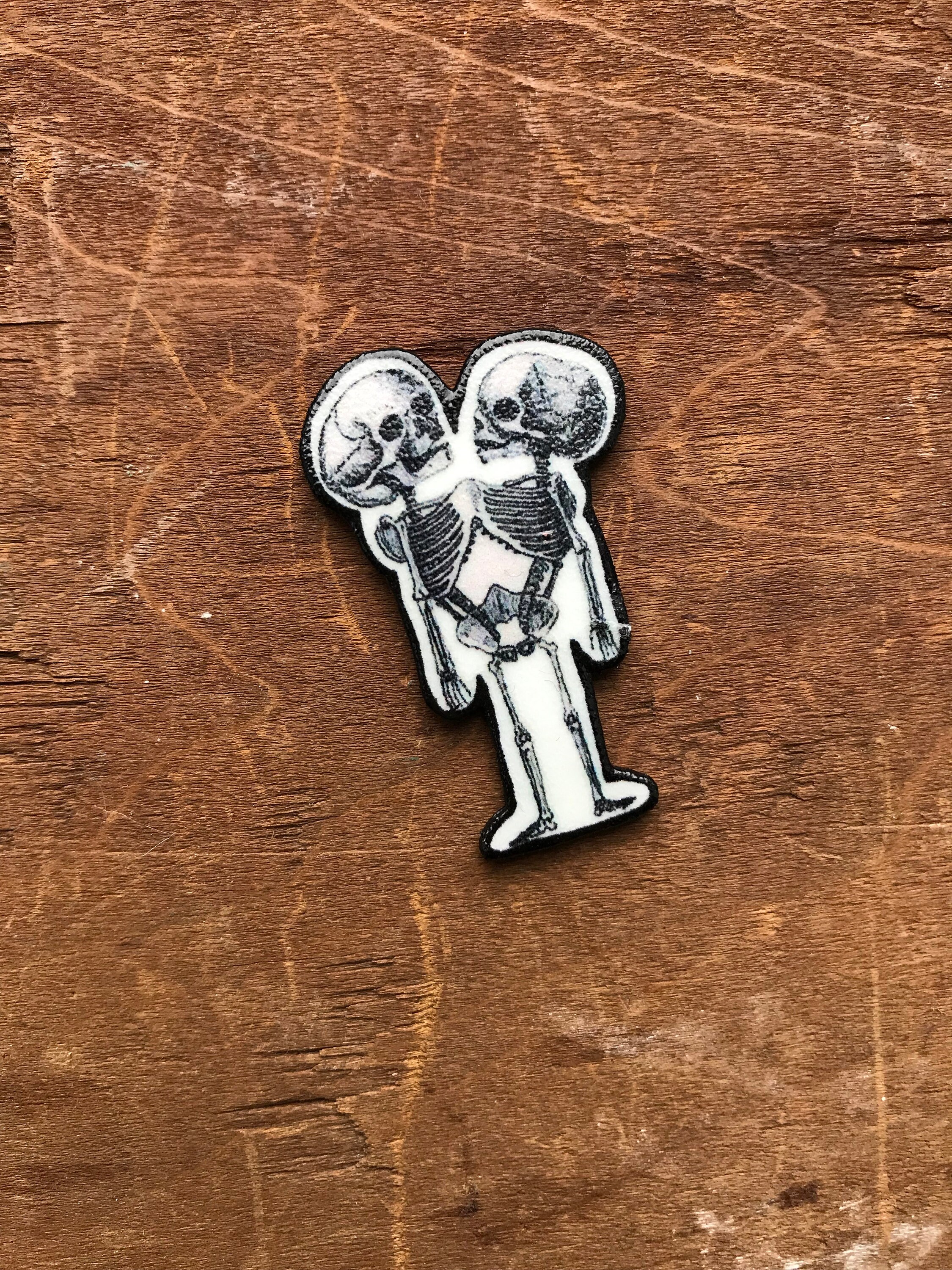 Conjoined Twins Skeleton Best Friends Forever BFF Pin Pinback | Etsy