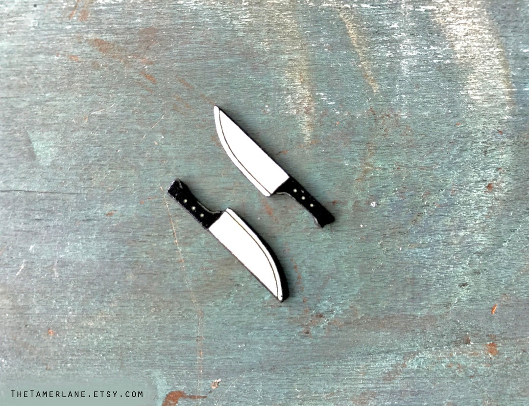 Tiny Knife Lapel Pin Chef Cook Kitchen Pinback Button Badge Brooch One ...