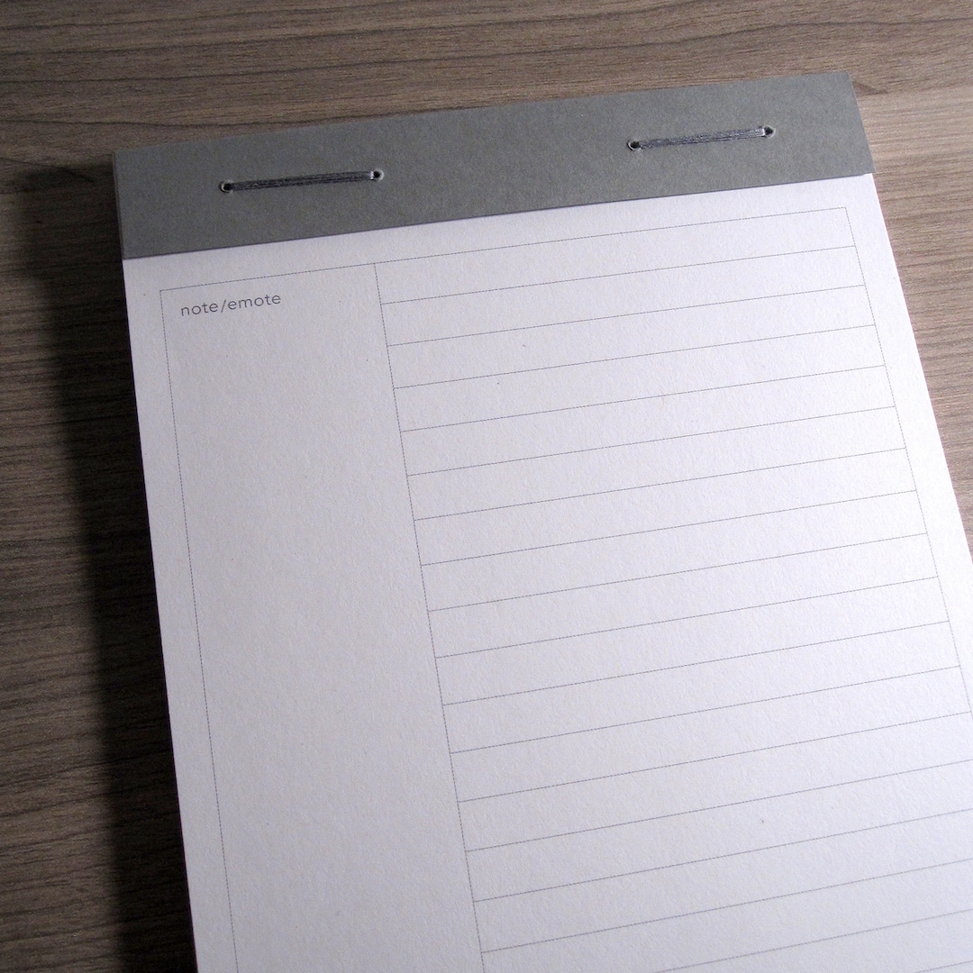 Large Notepad - Lined and Blank - Half Half Notepad, Doodler Notepad ...