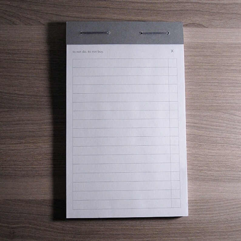 Small Notepad - to Do or to Not Do. to Not Buy - Task List, Shopper ...