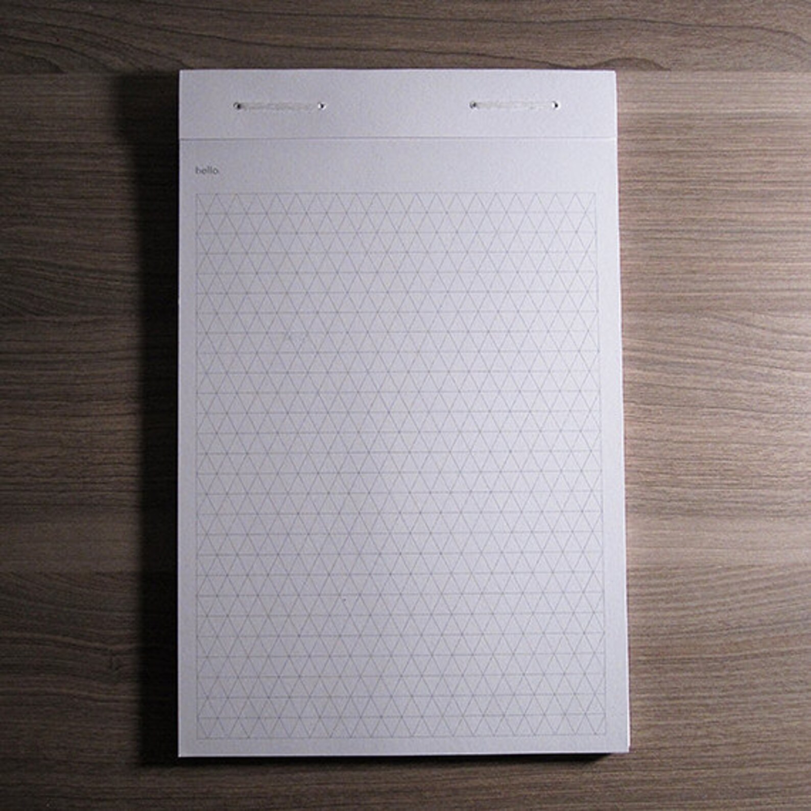 Large Notepad - Simple Triangle Grid - Grid Notepad, Minimal Notepad ...