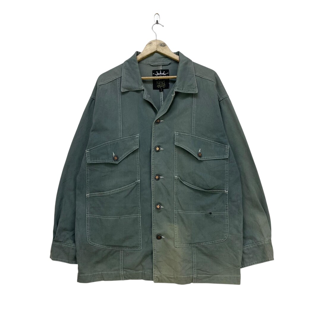 Vintage Japanese Chore Jacket, Faded Workwear Style (size Large) - Etsy UK