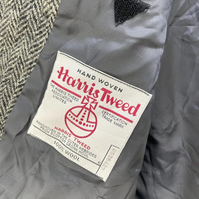 Vintage Harris Tweed Herringbone Jacket - Etsy