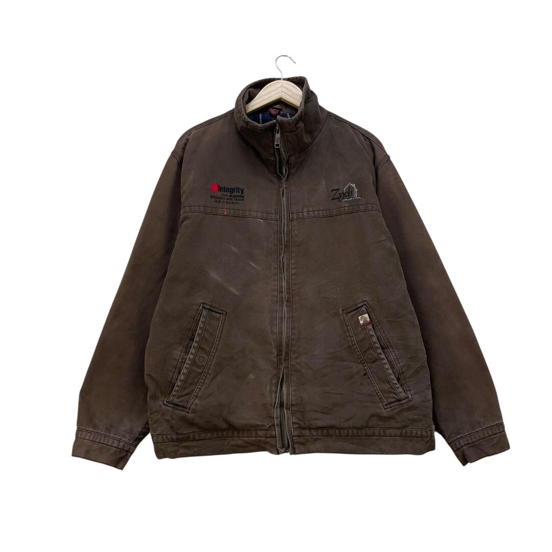 Workwear Dri Duck Heavy Duty Maverick Canvas Jacket With Plaid Blanket ...