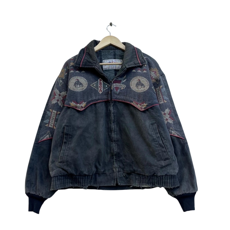 Vintage Pro Rodeo Designed by David James Distressed Jacket - Etsy
